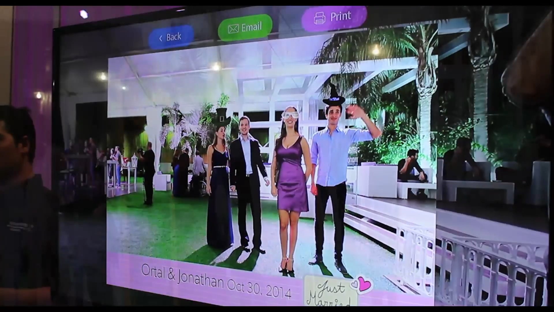 Augmented Reality Photo Booth: A Wedding