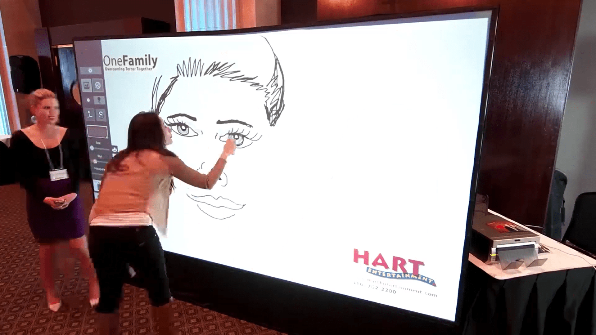 Air Graffiti Wall at Events: A Corporate Party